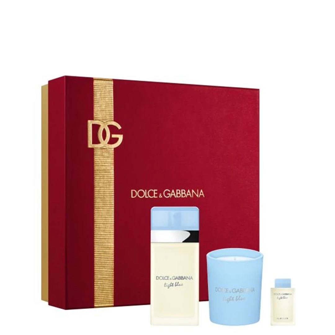 DOLCE&GABBANA LIGHT BLUE SET(EDT 50ML+MIRISNA SVEĆA+EDT 5ML)2L01