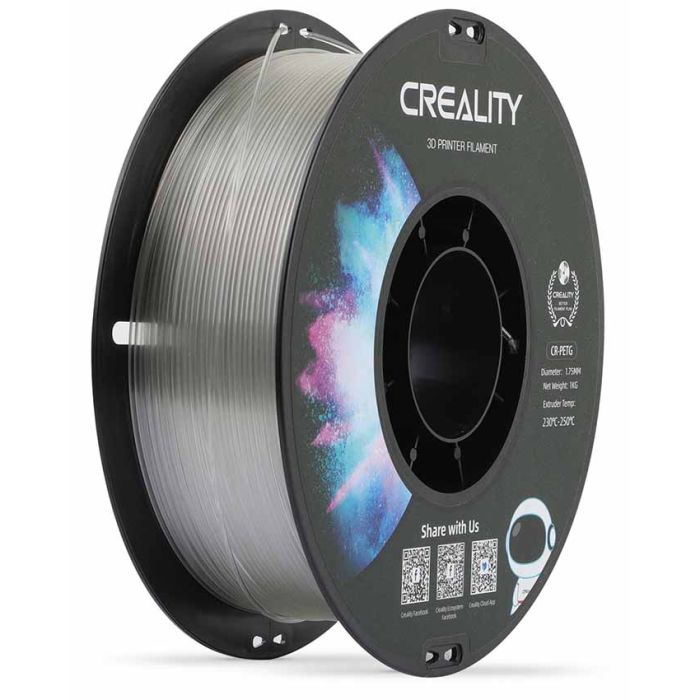 Filament Creality PETG 1.75 1kg - Transparent