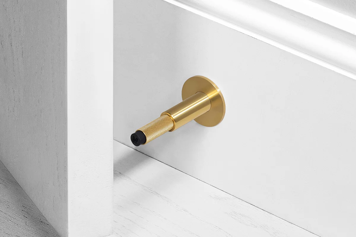 Door Stop / Wall / Brass