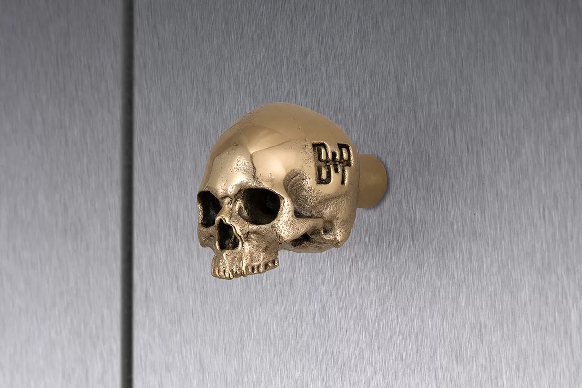 Skull Furniture Knob / Travis Barker / Brass