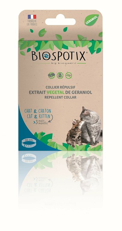 Biogance Biospotix Cat/kittens collar, Biljna ogrlica za mačke protiv buva i krpelja