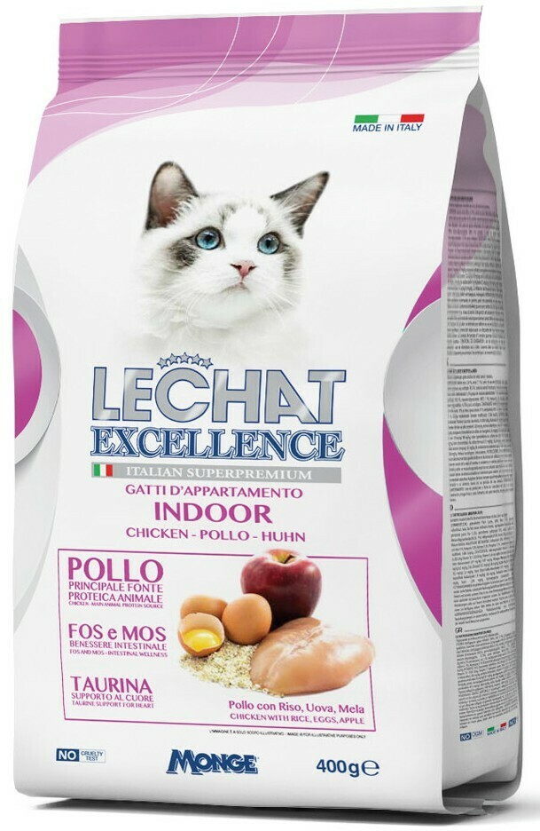 Hrana za mačke Lechat Excelence Indoor 400g