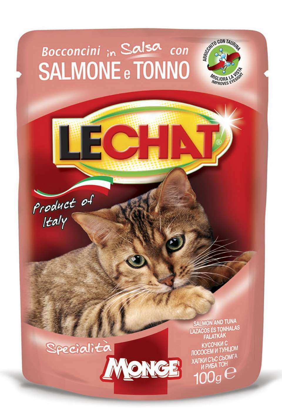 LeChat tuna i losos u sosu 100gr