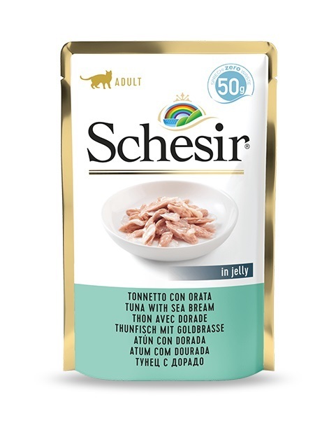 Schesir preliv za mačke tuna i orada u želeu 85gr