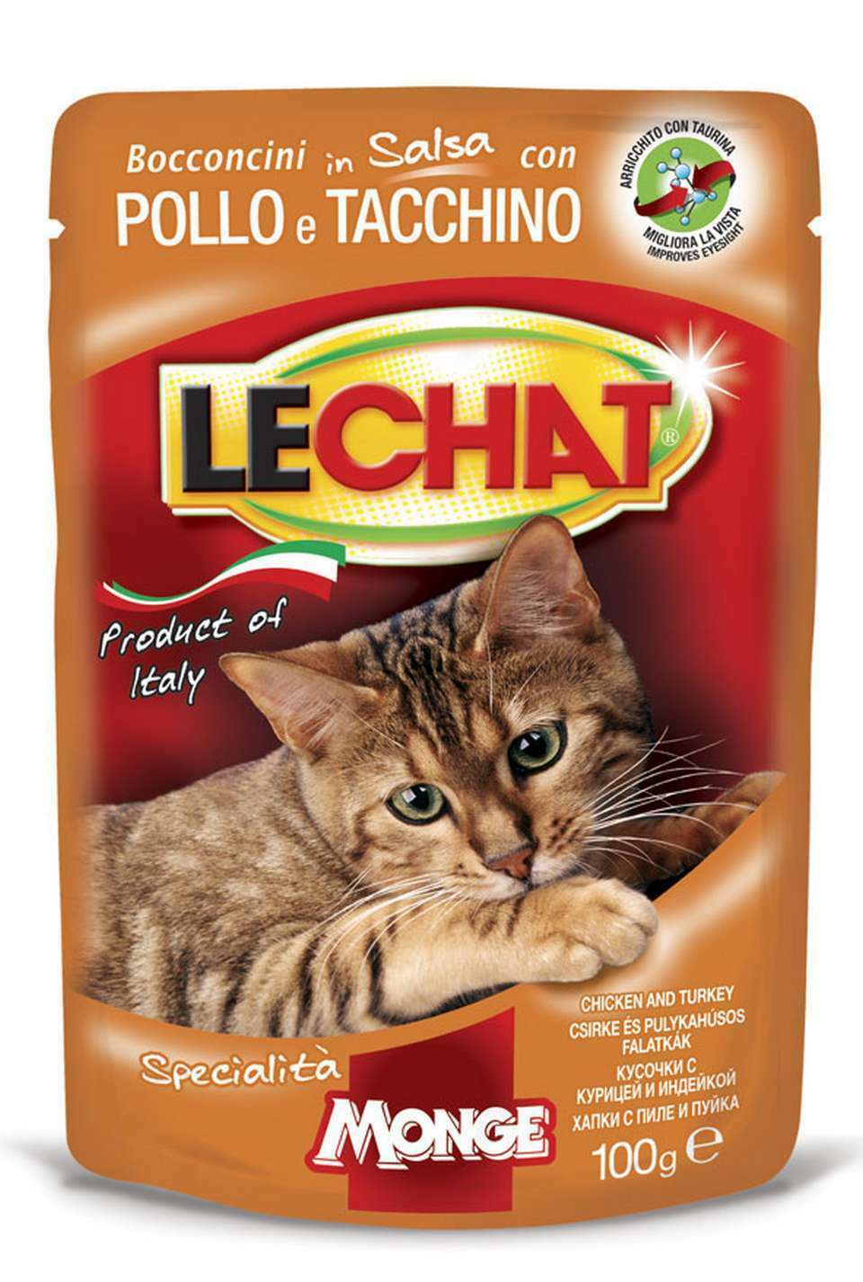 LeChat piletina i ćuretina u sosu 100gr