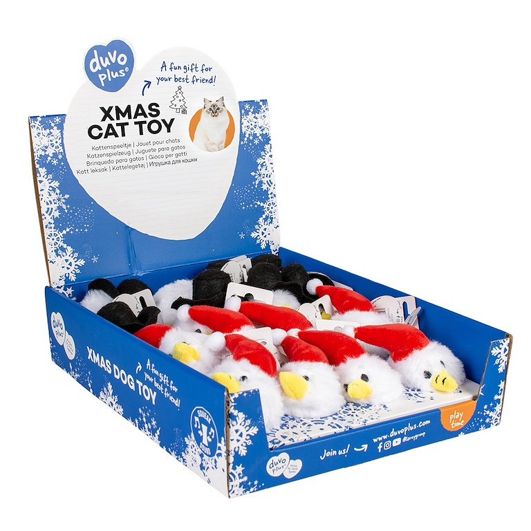 Duvo+ Igračka za mačke Xmas Fluffy snowballs 1kom