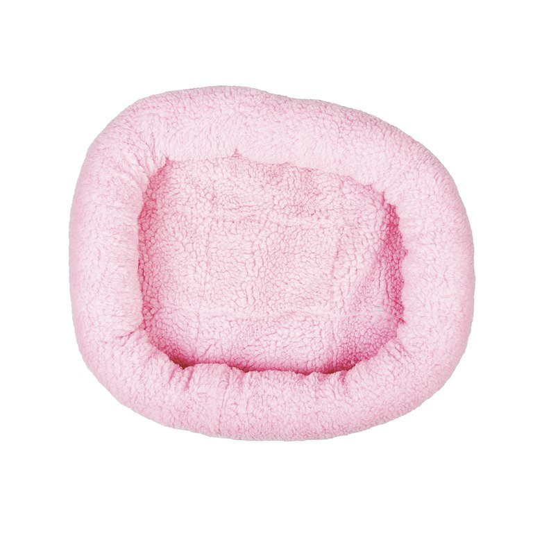 Duvo+ Krevet za mačke Sheepskin bed ovalni 40x45cm Roze