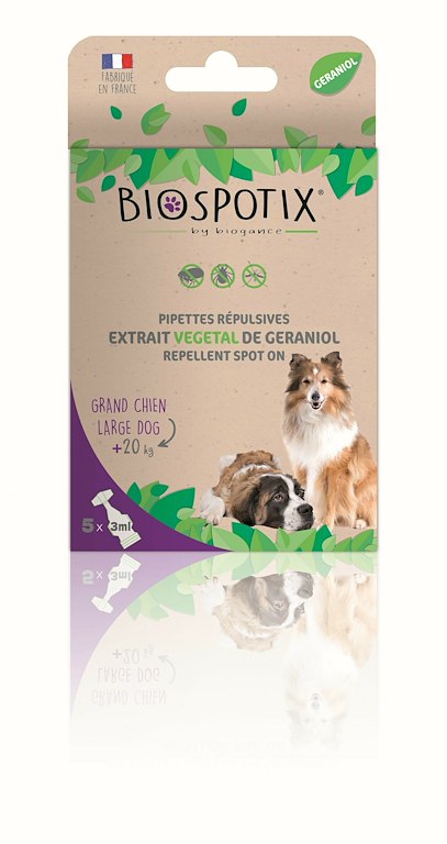 Biogance Biospotix Dog Spot on XL 9ml, Biljna ampula za pse protiv buva i krpelja