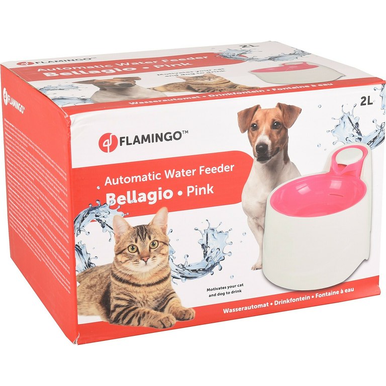 Flamingo Činija za vodu - Fontana Bellagio Roze 2000ml