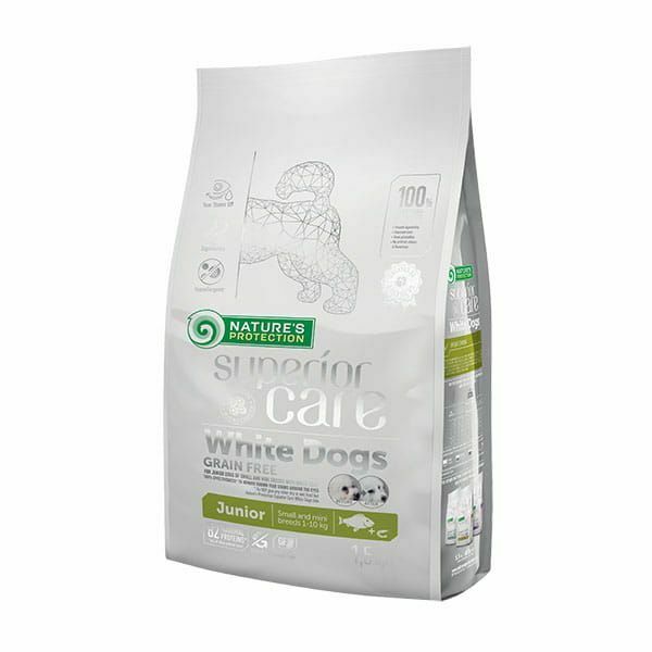 Natures Protection Superior Care Junior bela riba za pse malih rasa 10kg