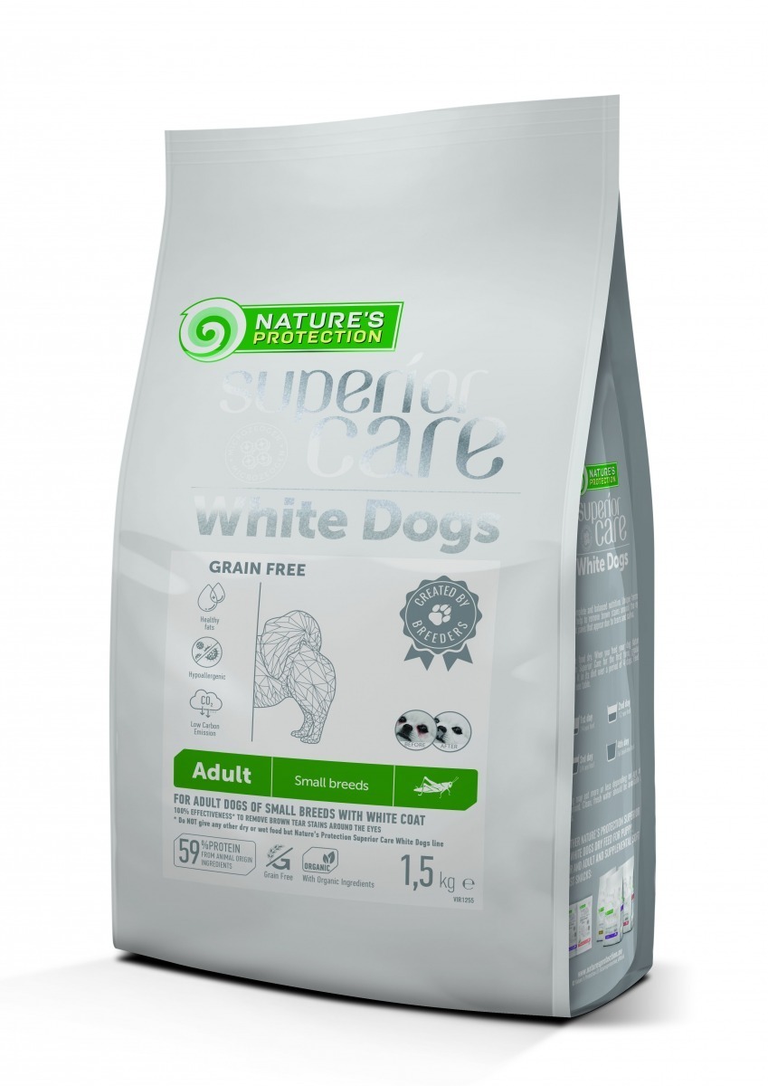 Natures Protection Superior Care Insekti za odrasle bele pse malih rasa 1.5kg