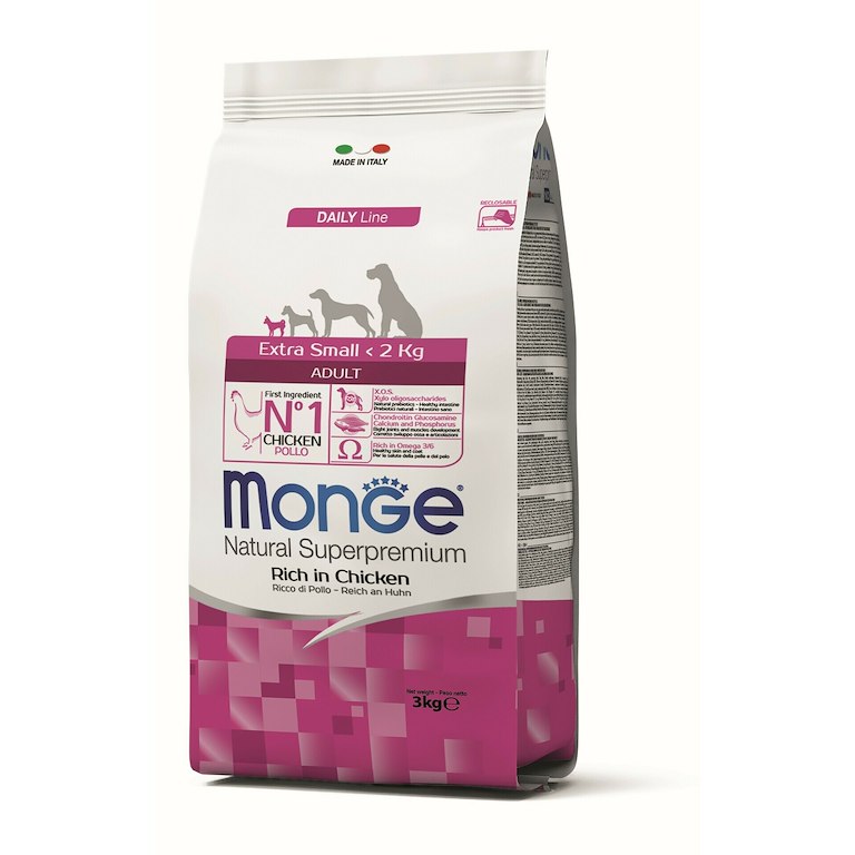 Monge Piletina za Ekstra male rase - Adult 3kg