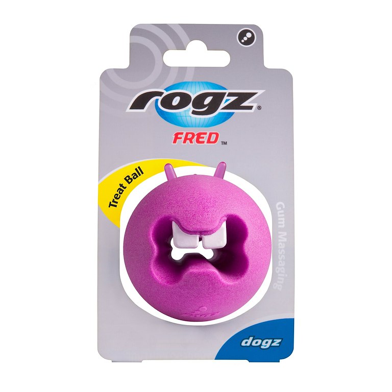 Rogz Fred lopta za poslastice Pink