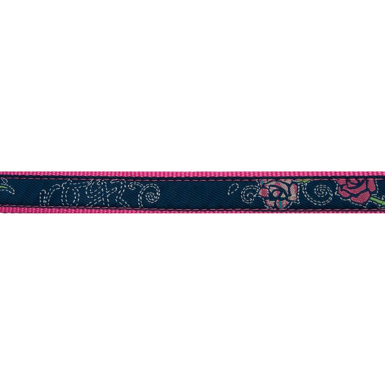 Rogz Armed Response klasična ogrlica Denim Rose 25mm - 1"