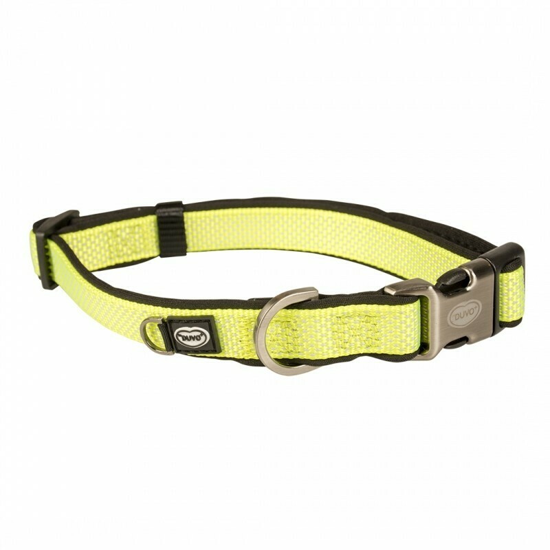 Duvo+ Ogrlica za pse Nylon North 20-35cm/15cm Neon žuta