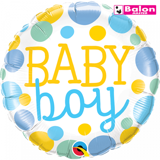 Baby boy dots 18in