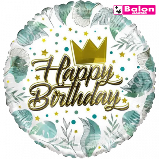 Birthday crown and leaves ECO 18in