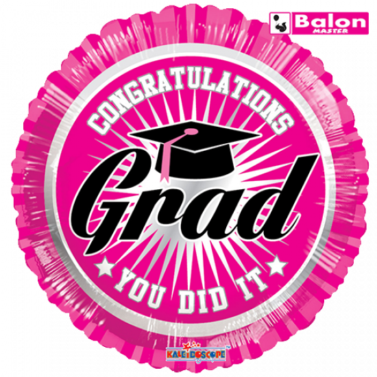 Congratulations grad pink 18in