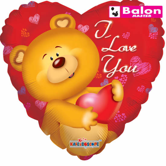 Cute bear i love you 18in