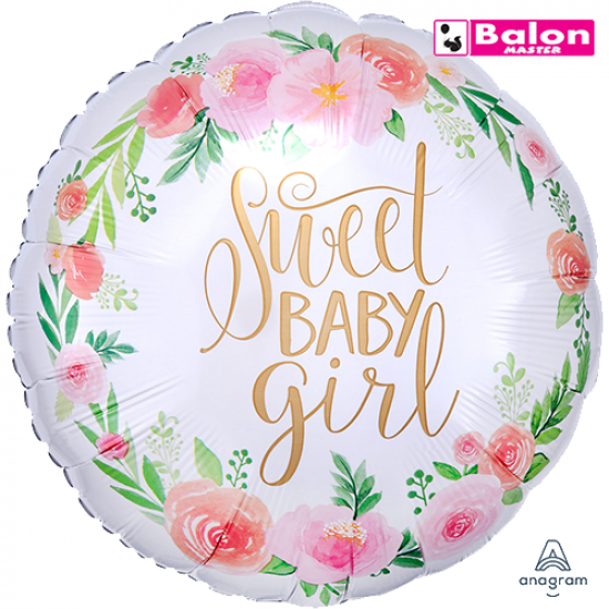 Floral baby girl 18in