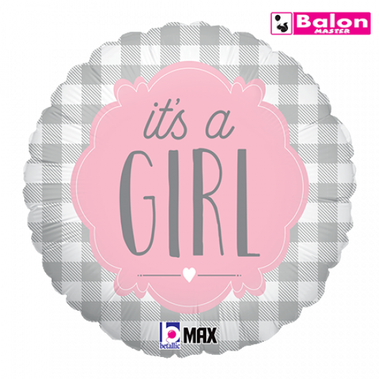 Girl buffalo plaid 18in