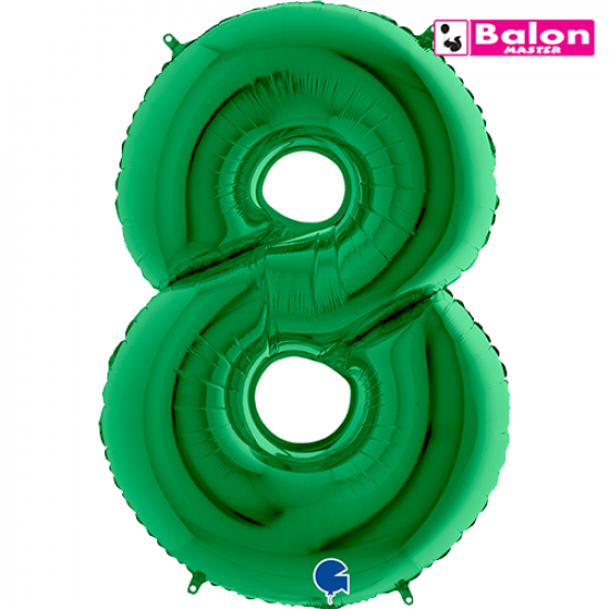 Green number 8