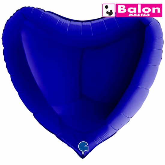 Heart blue 36in