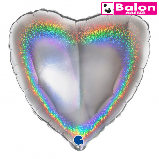 Heart holographic 18in