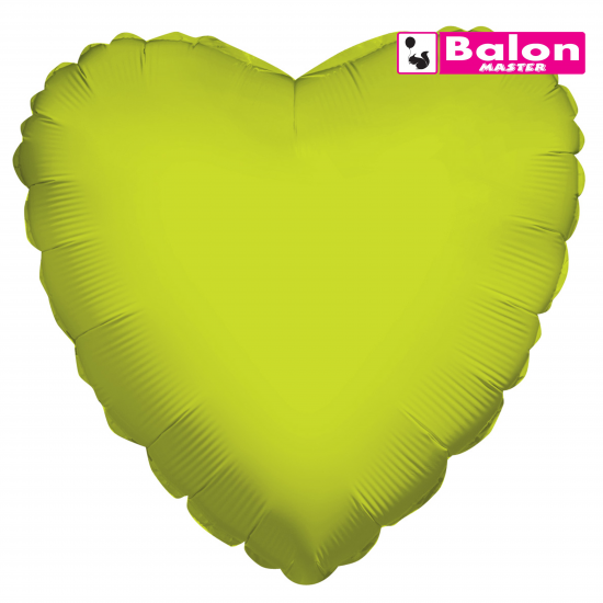 Heart lime green 18in