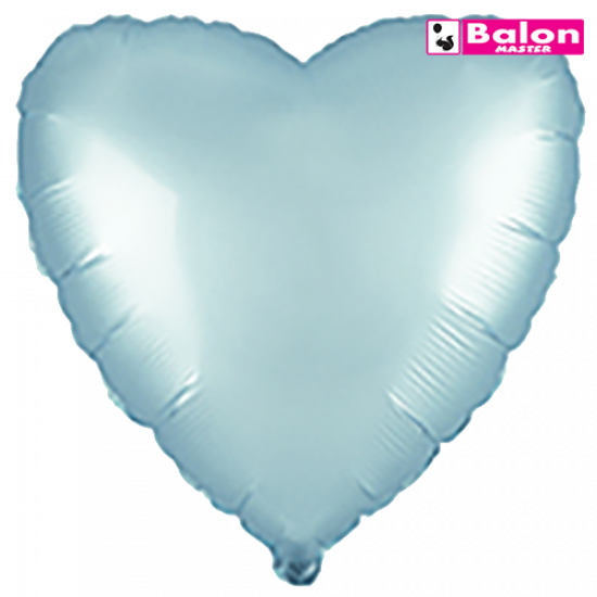 Heart pastel blue 18in