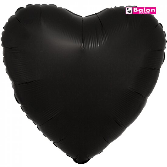 Heart satin luxe onyx 17in