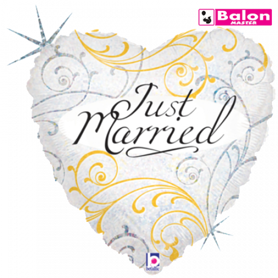 Just married filigree 18in