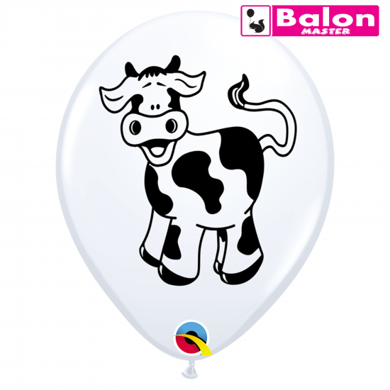 Latex farm animal cow 11in