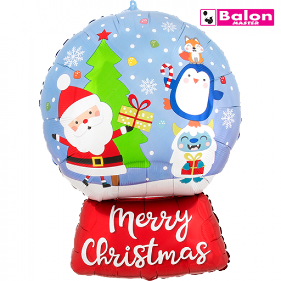 Shape christmas snow globe