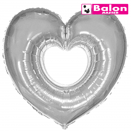 Shape heart silver