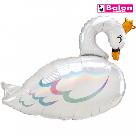 Shape iridescent swan