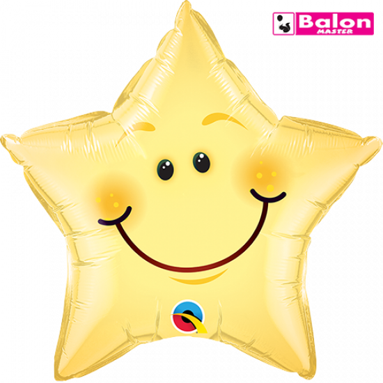 Smiley face star 20in