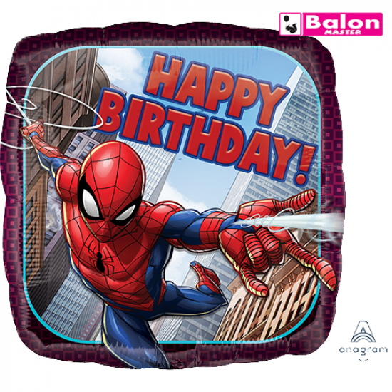 Spiderman happy birthday 18in