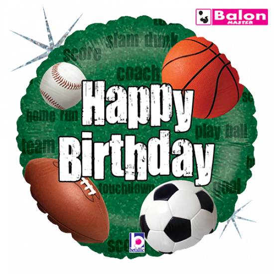 Sports balls bday 18in