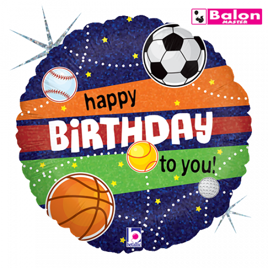 Sports birthday 18in