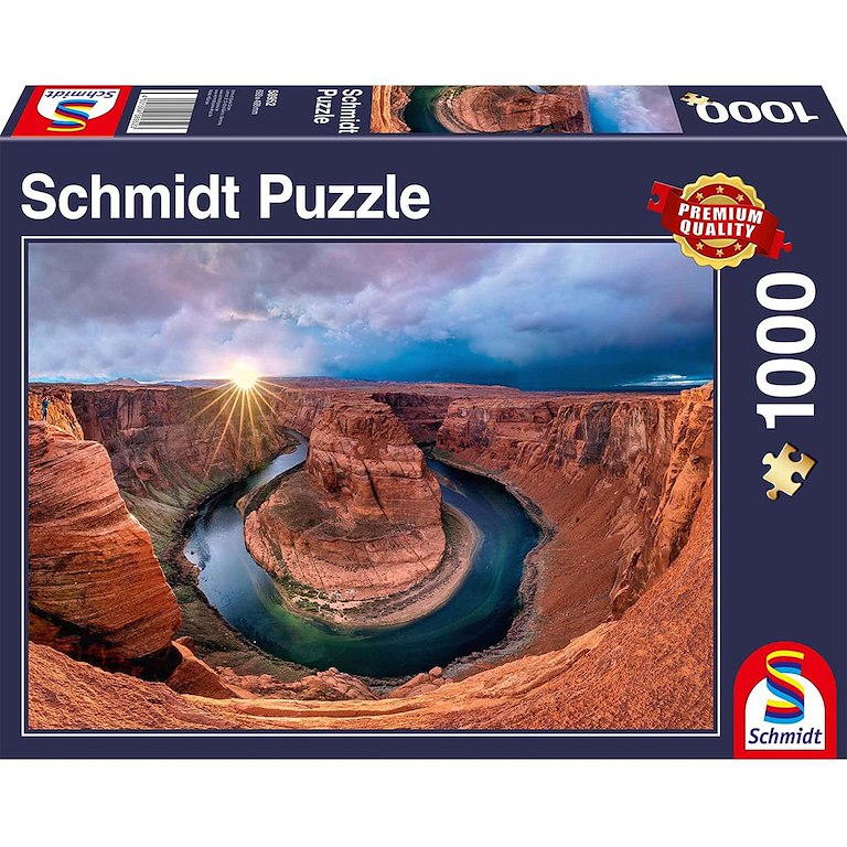 Schmidt puzzle 1000 pcs Glen Canyon, Horseshoe Bend on the Colorado River 58952