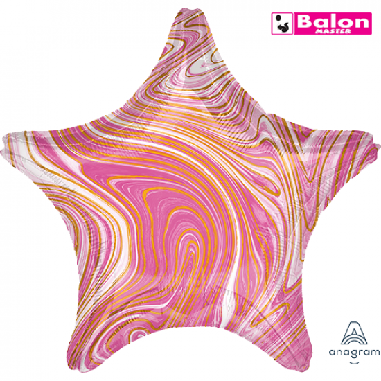 Star marblez pink 19in