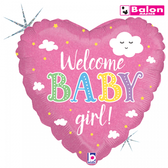 Welcome baby girl 18in