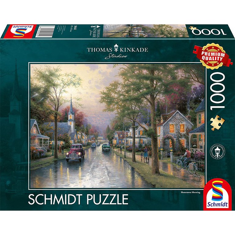 Schmidt puzzle 1000 pcs Thomas Kinkade Hometown Morning 58441