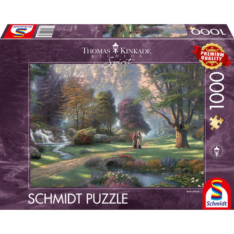 Schmidt puzzle 1000 pcs Thomas Kinkade Walk of Faith 59677