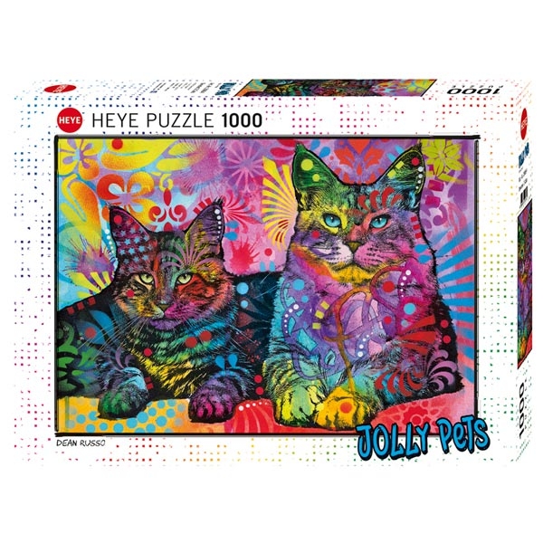 Heye puzzle 1000 pcs Jolly Pets Russo Devoted 2 Cats 29864