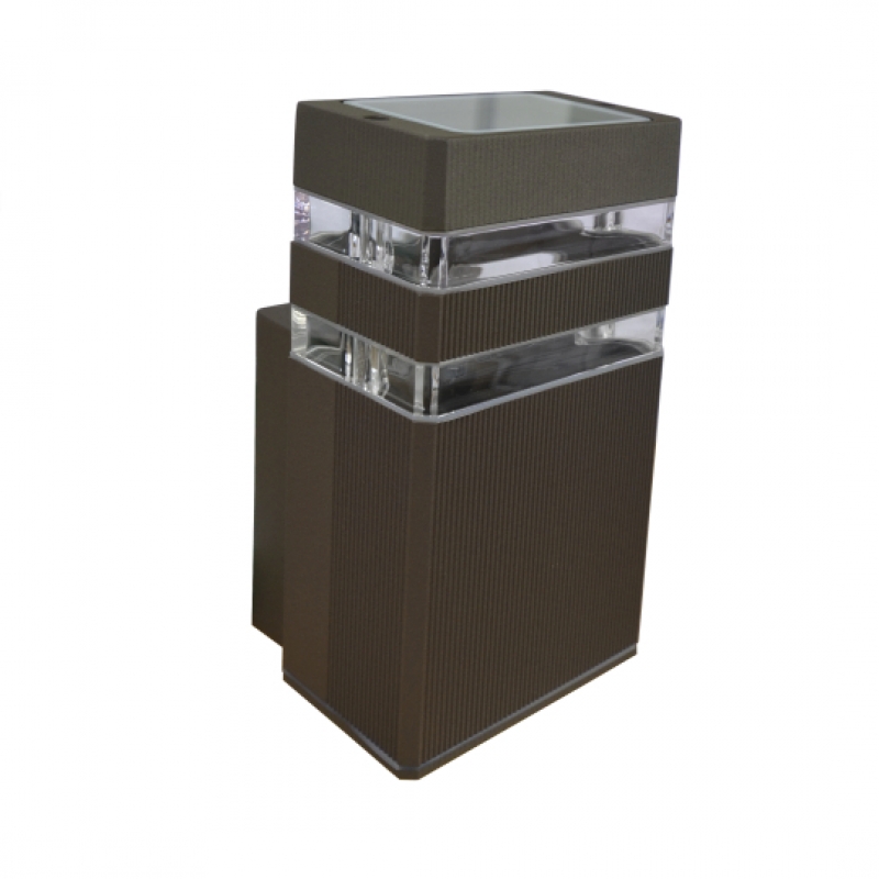 Zidna lampa M036 dva reda braon