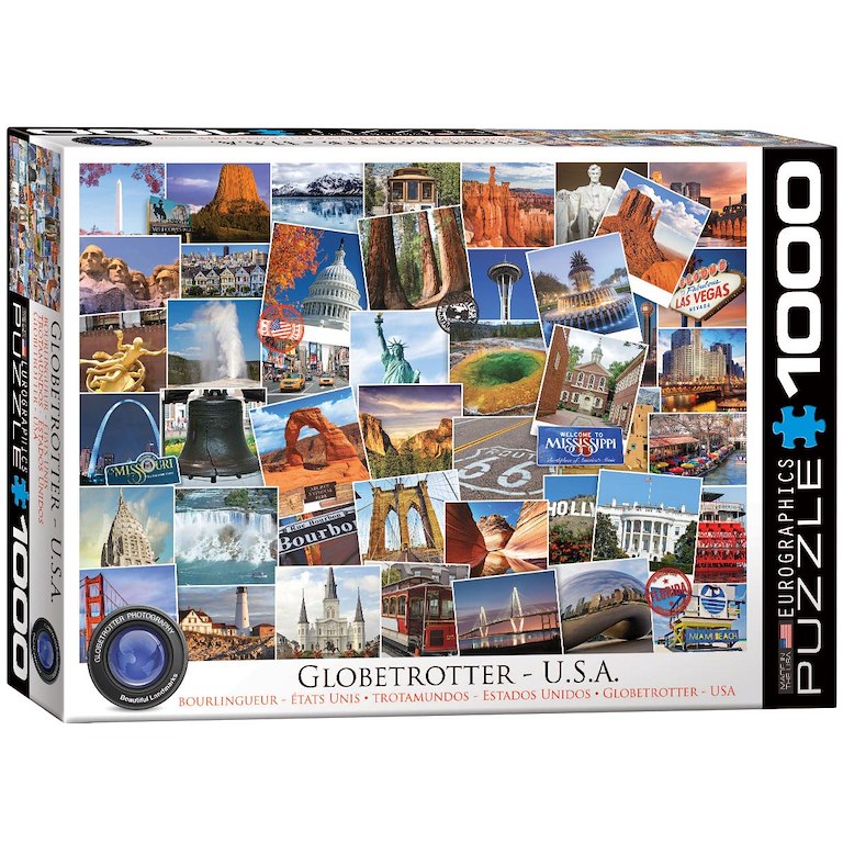 Eurographics Globetrotter USA 1000-Pieces Puzzle 6000-0750