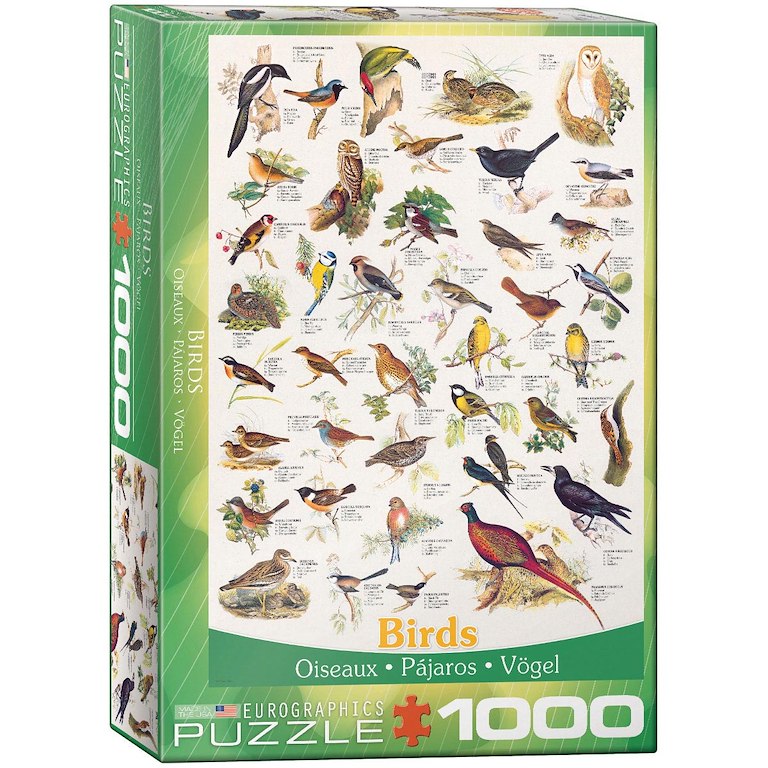 Eurographics puzzle Birds of Fields and Gardens 1000 pcs 6000-1259