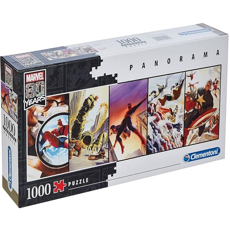 Clementoni Puzzla 1000pcs Panorama Marvel 80 Years 39546